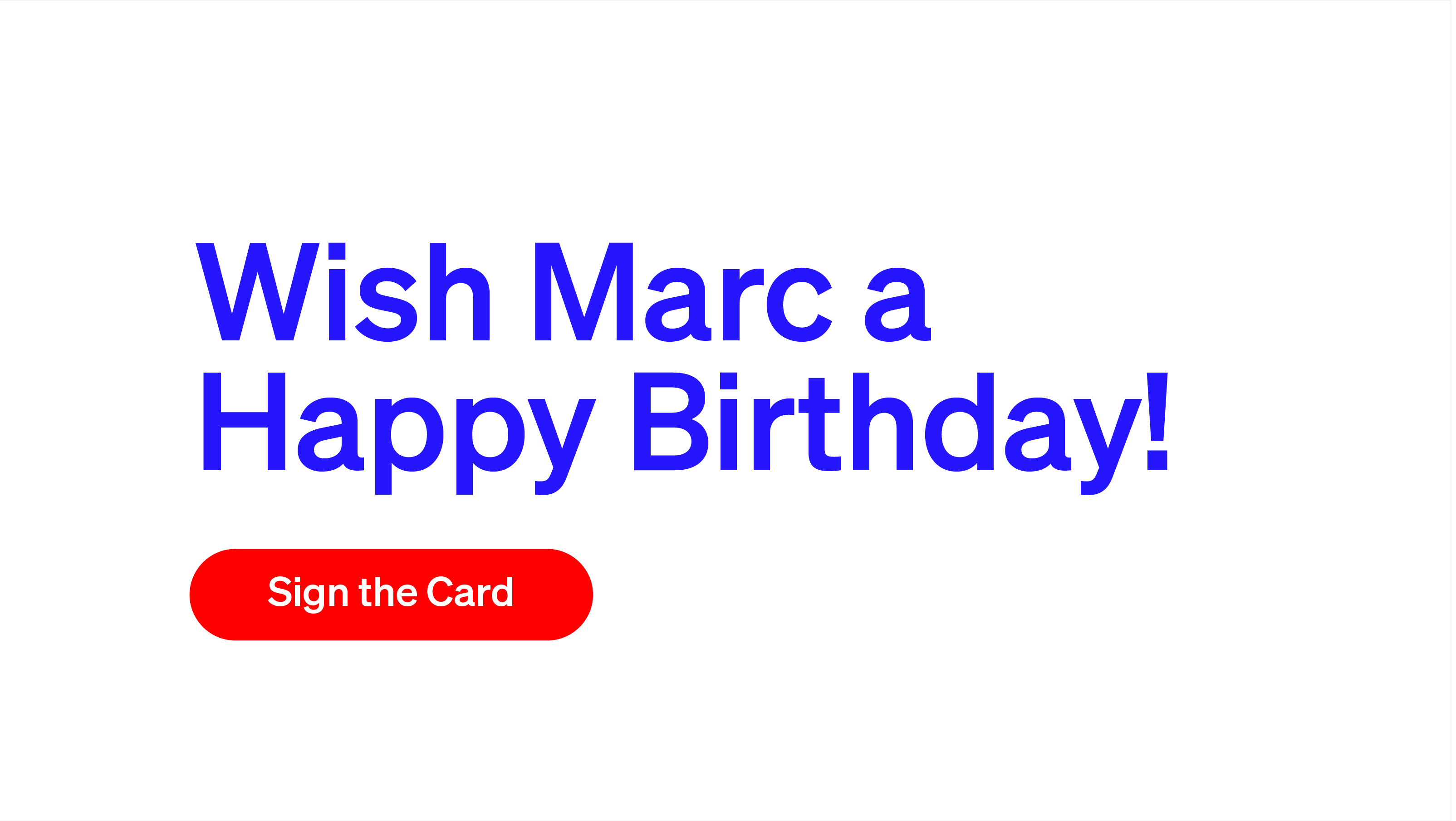 Sign Marc's Birthday Card! - Democracy Docket