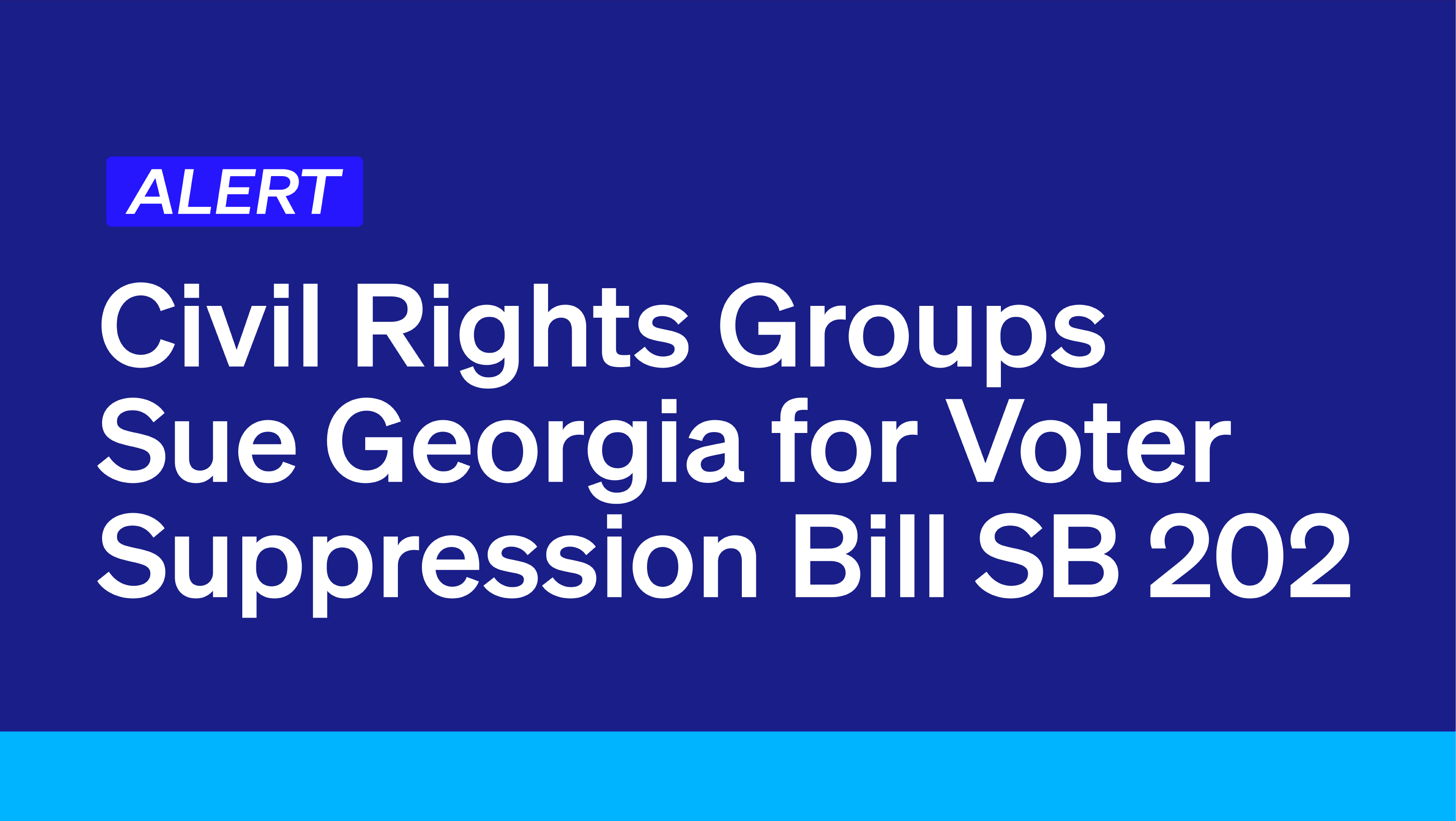 Civil Rights Groups Sue Georgia Republicans Over Election Bill ... Civil Rights Groups Sue Georgia Republicans Over Election Bill ...