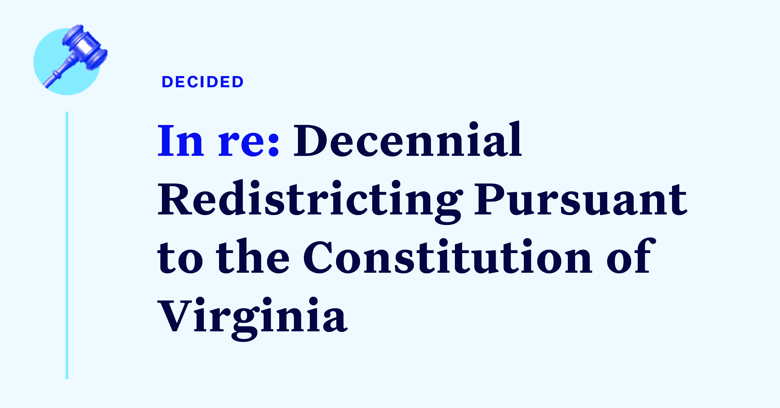 Court Cases - Virginia Redistricting Process - Democracy Docket