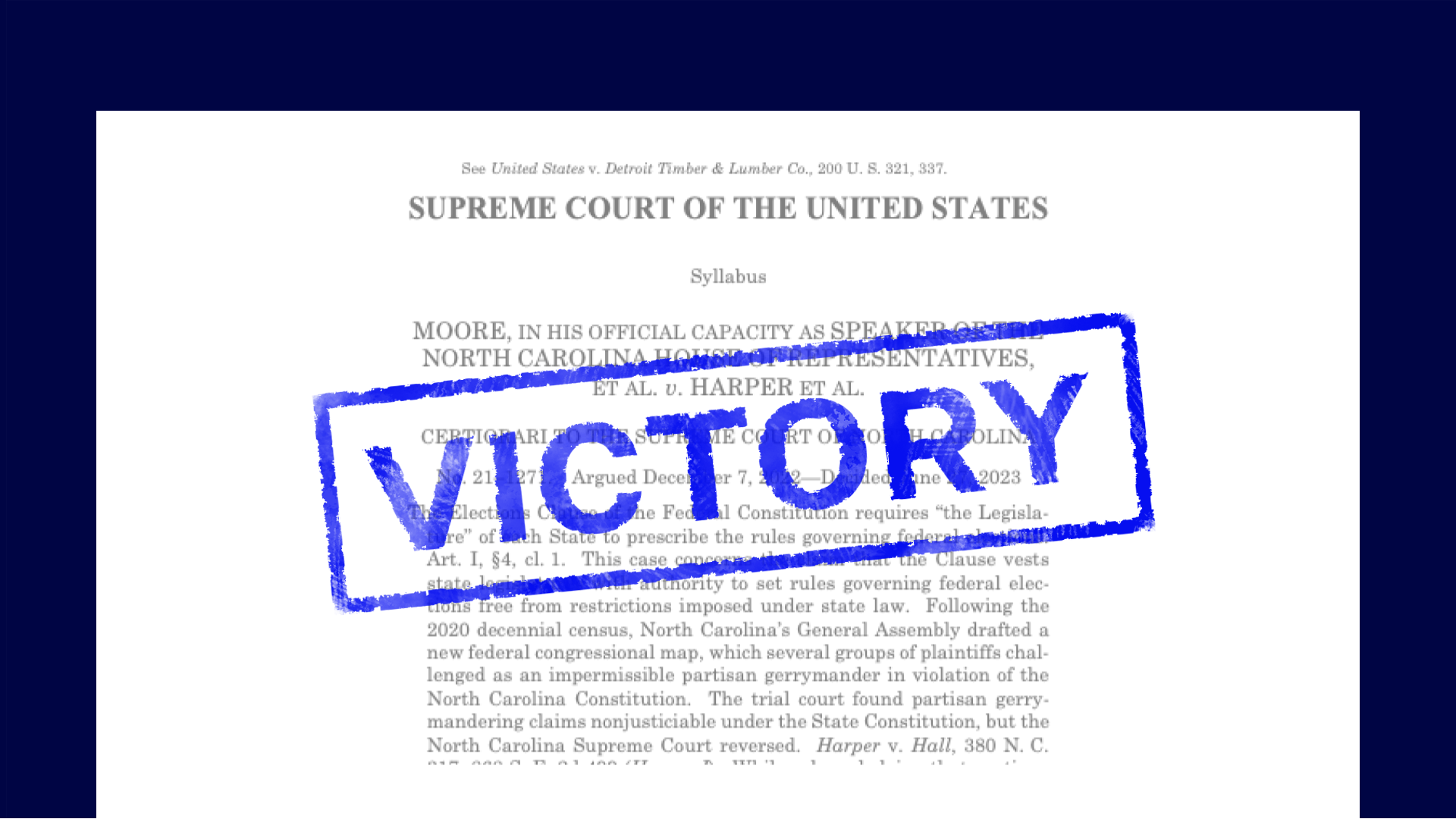 Court Cases - North Carolina Congressional Redistricting Challenge (SCOTUS) - Democracy Docket