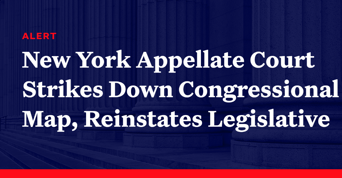 Democracy Alerts New York Appellate Court Strikes Down Congressional