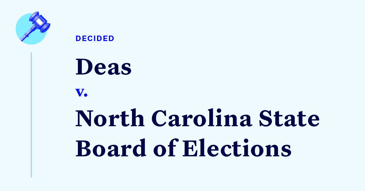 Court Cases North Carolina Election Observers And Absentee Ballot
