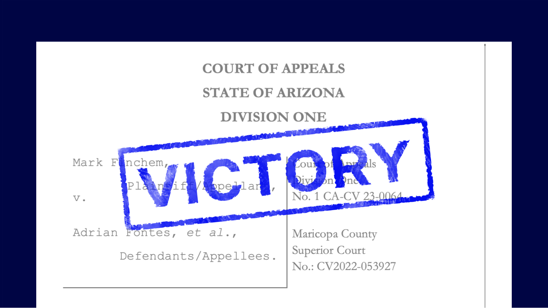 Court Cases - Arizona Secretary of State and 3rd Congressional District ...