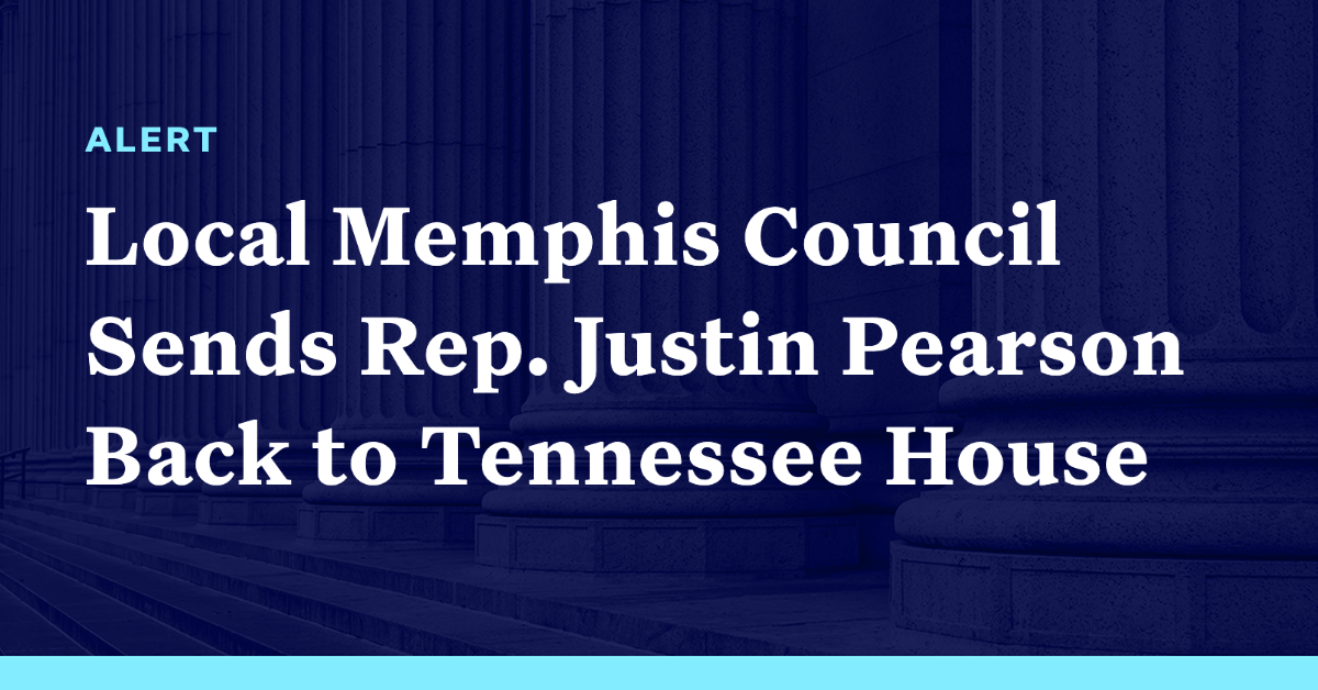 Memphis Local Council Sends Rep. Justin Pearson Back to Tennessee House ...
