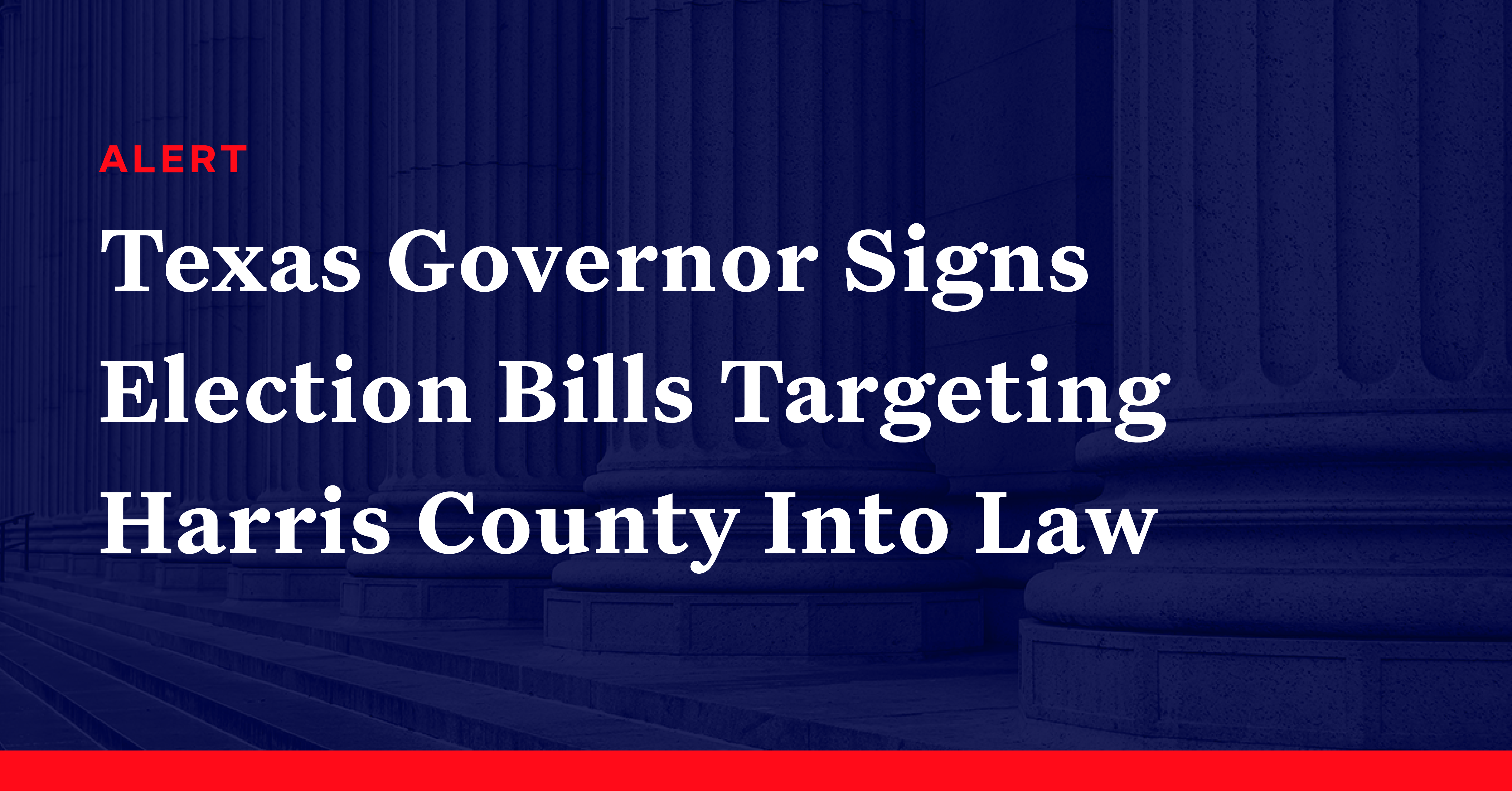 Texas Governor Signs Election Bills Into Law Including Two Aimed At