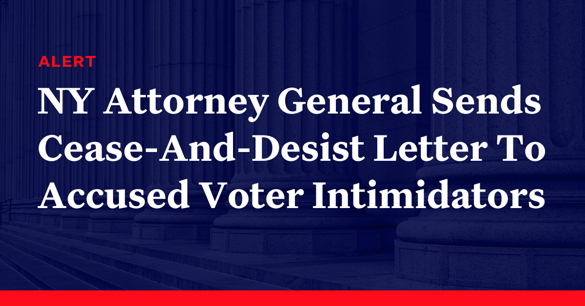 New York Attorney General Sends Cease-And-Desist Letter To Accused ... New York Attorney General Sends Cease-And-Desist Letter To Accused ...