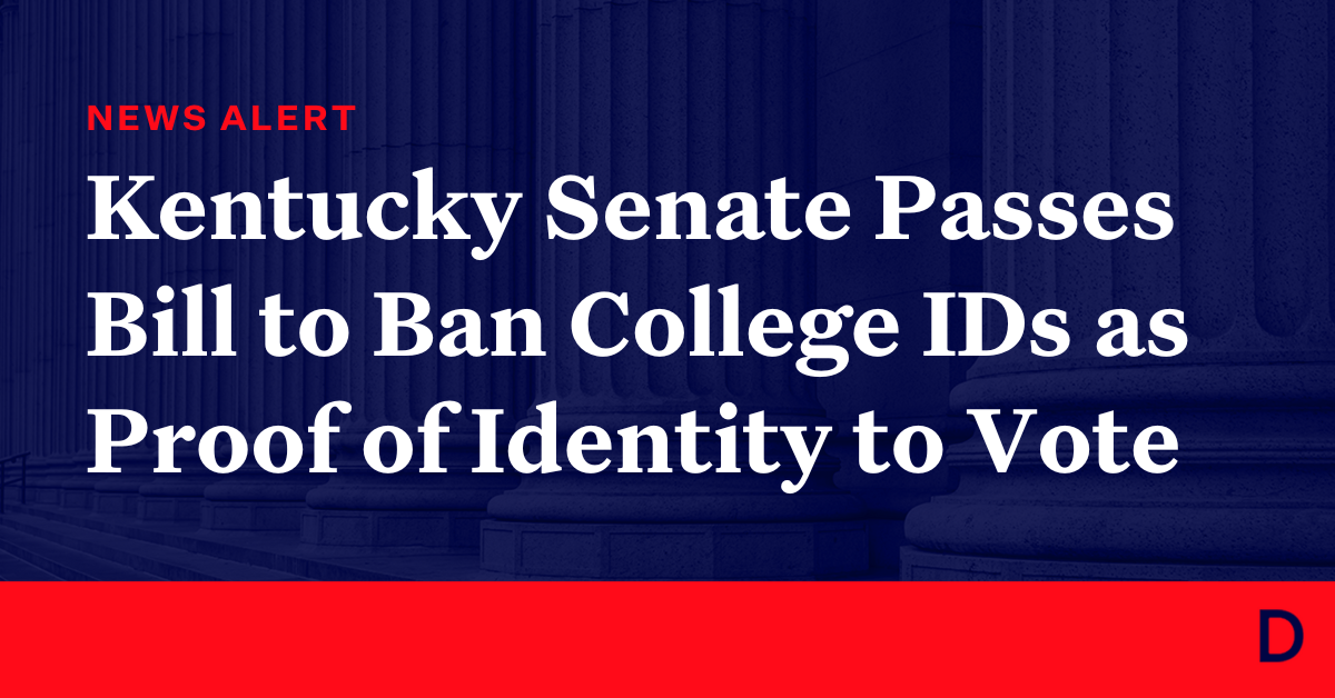 Kentucky Senate Passes Bill To Ban College Ids As Proof Of Identity To