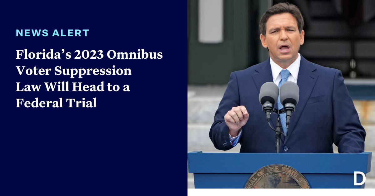 Floridas 2023 Omnibus Voter Suppression Law Will Head To A Federal